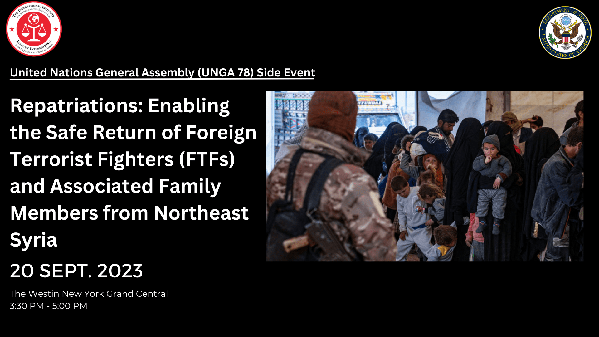 Press Release: Enabling the Safe Return of Foreign Terrorist Fighters ...
